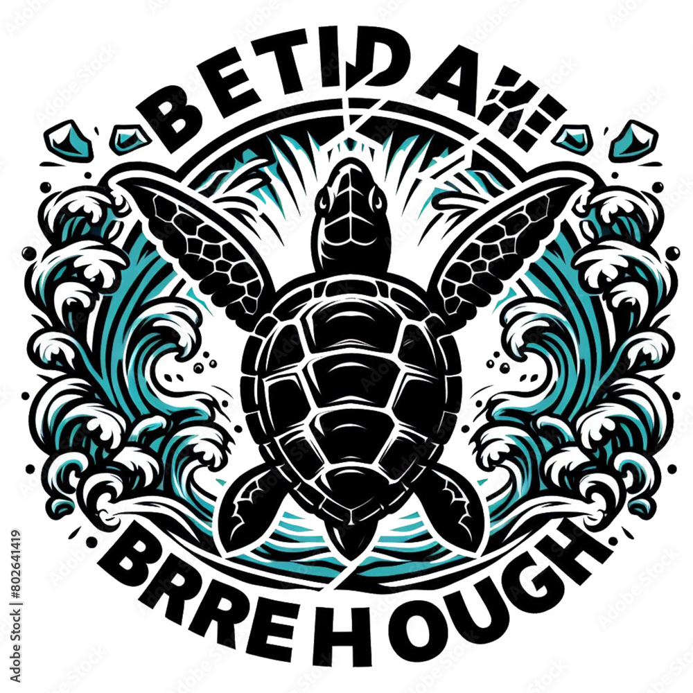 Turtle break through svg, Turtle svg file, Sea Turtle svg, Turtle wall ...