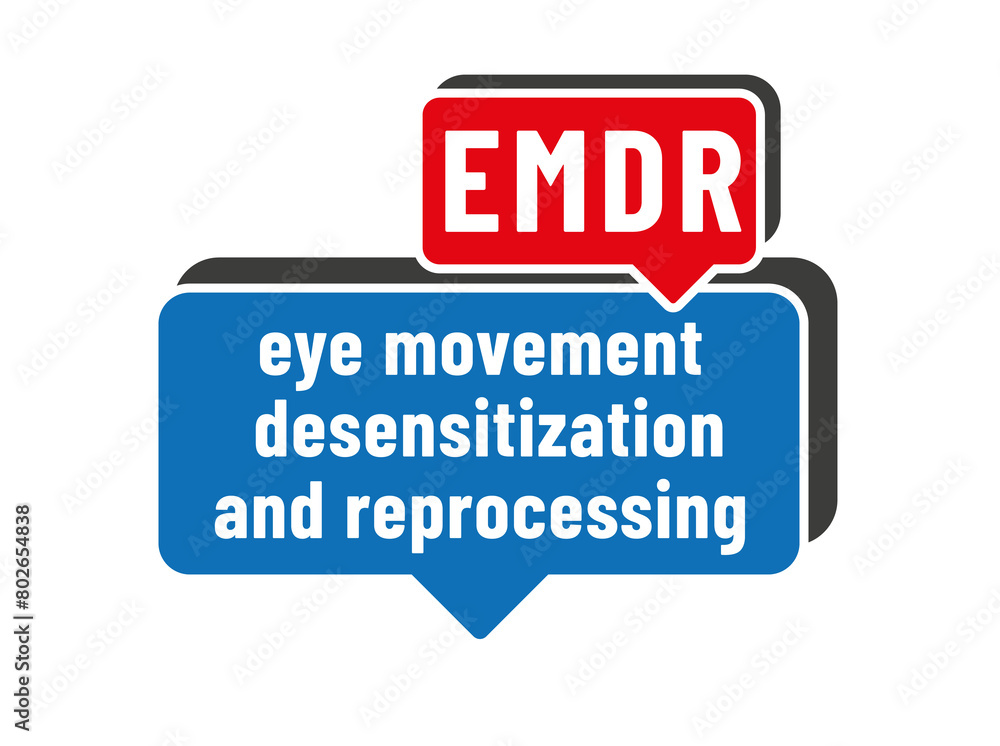 EMDR. - Eye Movement Desensitization and Reprocessing therapy concept ...
