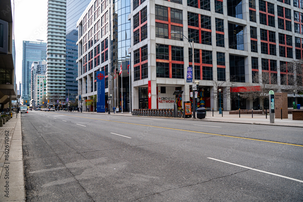 Canadian Broadcasting Centre (CBC) in Toronto. CBC is the broadcast ...