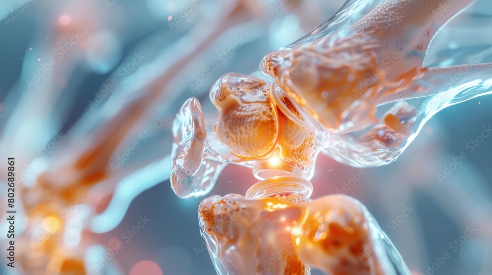 3D rendering image illustrating common injuries to joints, including ...