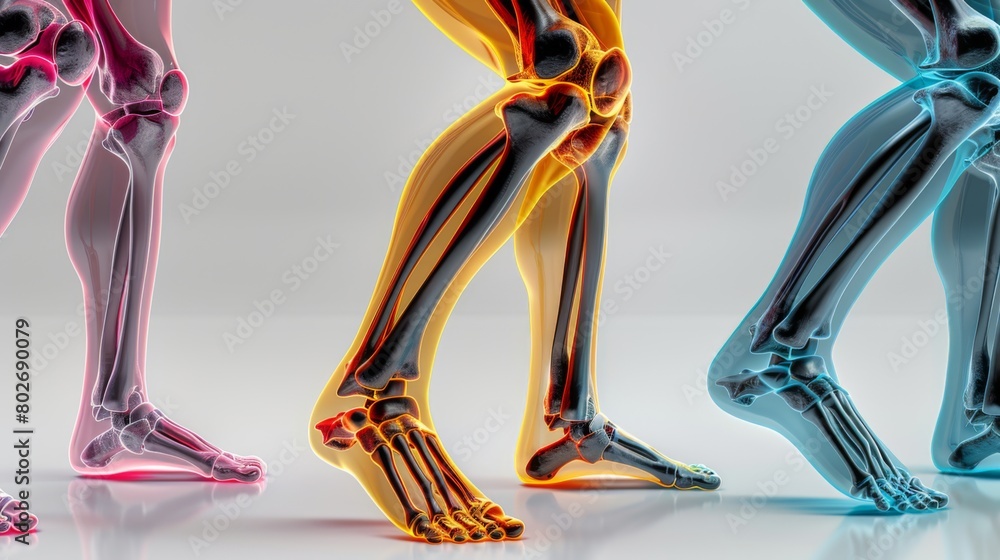 3D rendering image illustrating factors contributing to joint stability ...