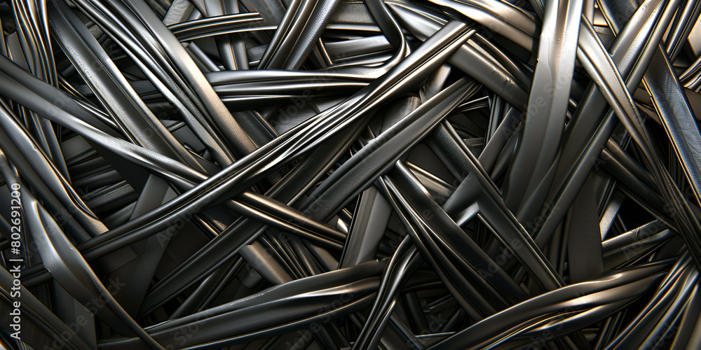 Abstract background with lines made of metal Flawless Texture Of ...