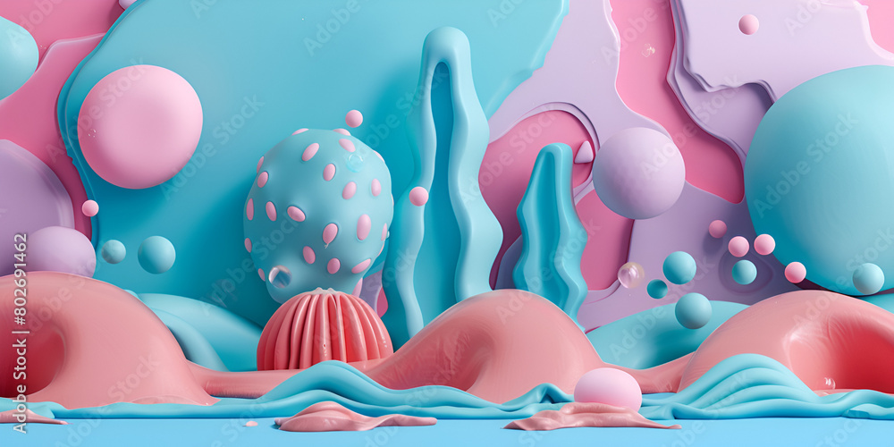 Juicy plastic seamless and melted texture colorful paint splash in ...