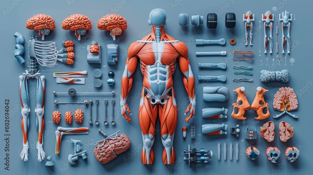 A visually stunning 3D rendering image showing various methods for ...
