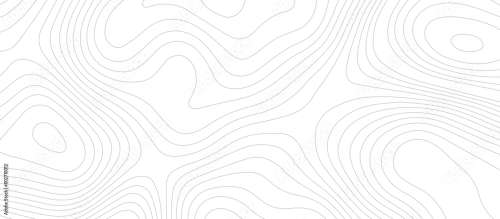 Abstract Topographic map background with wave line. Panorama view ...