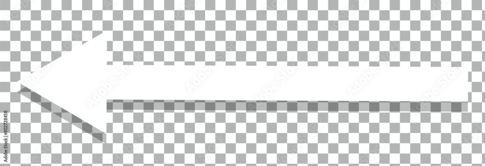White arrow icon on transparent background. flat style. white arrow ...