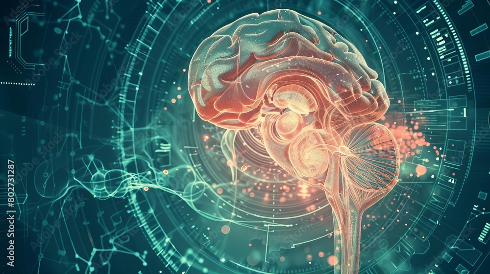 3D depiction of a uterus anatomy cross section, clearly labeled and ...