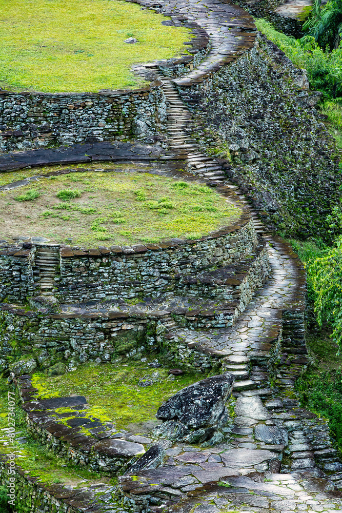 Hidden ancient ruins of Tayrona civilization Ciudad Perdida in the ...