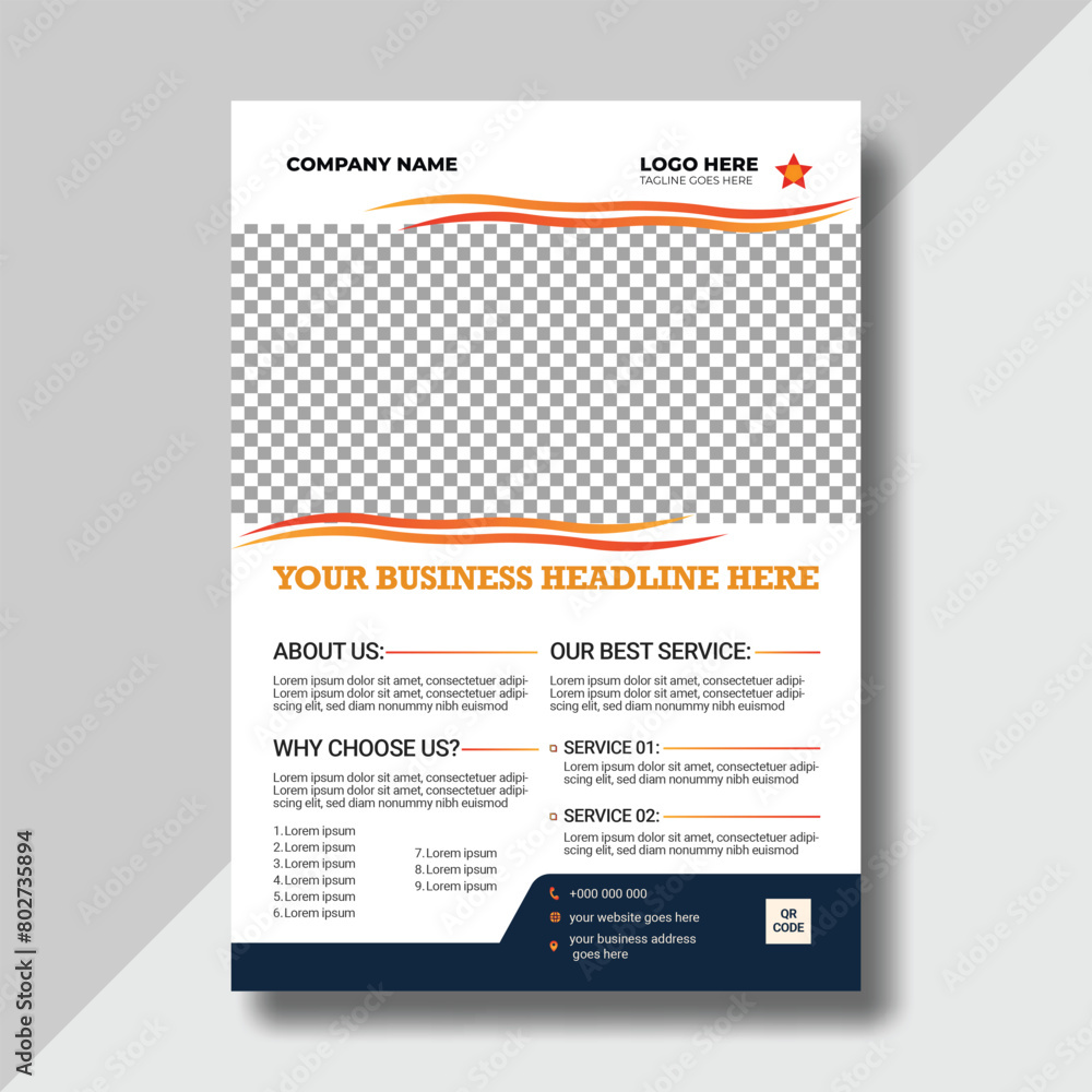 Corporate Business flyer vector design, Brochure design, Business ...