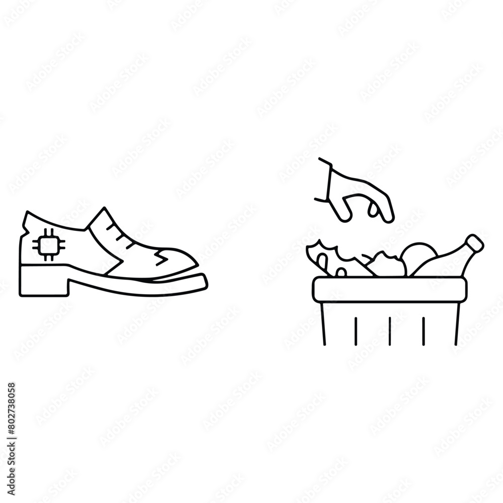 homeless outline icon set includes thin line donation, bunk bed ...