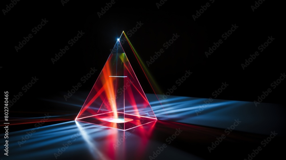 An experiment demonstrating the properties of light and refraction ...