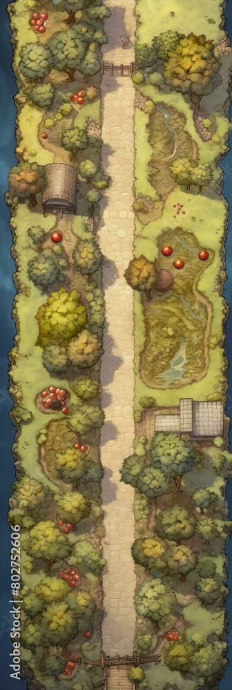 DnD Battlemap alchemy, orchard, farm, nature, botanical, magical Stock ...
