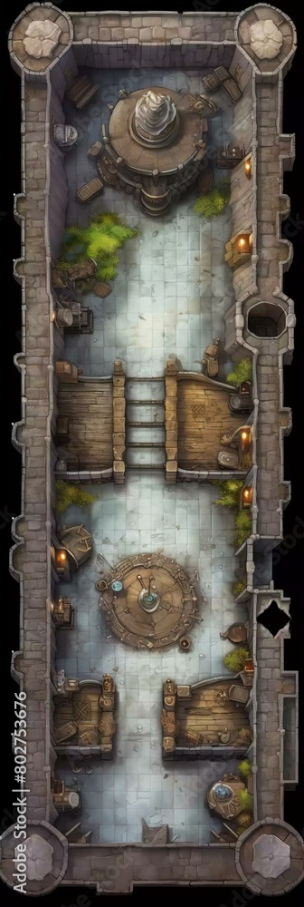 DnD Battlemap castle, interior, battlemap, lavish, chambers, throne ...
