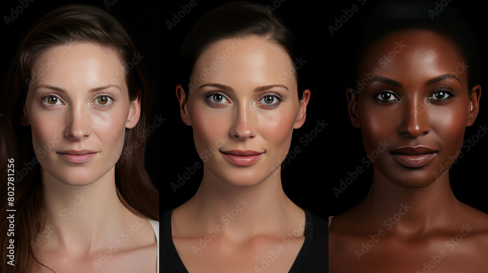 3 women showing off their healthy skin that shows off different skin ...