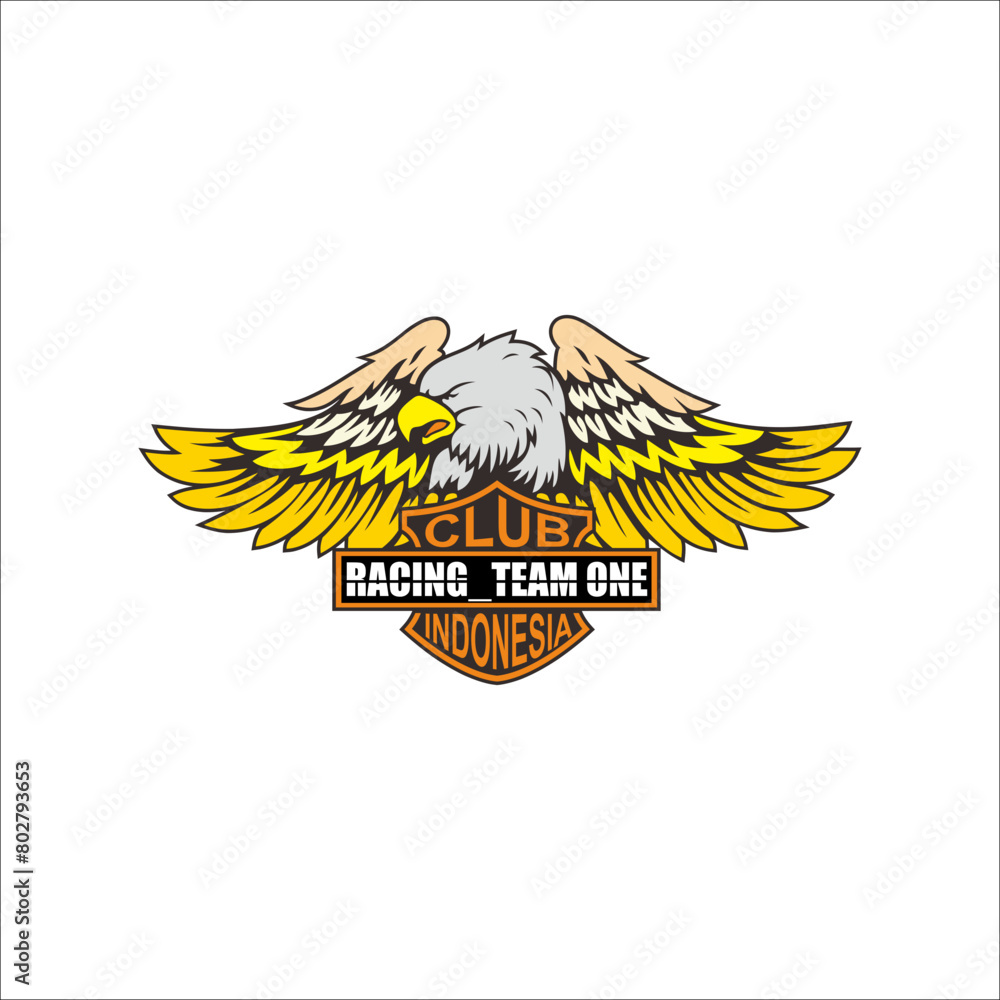 Vector logo that says (motor racing team one cycles) and contains an ...
