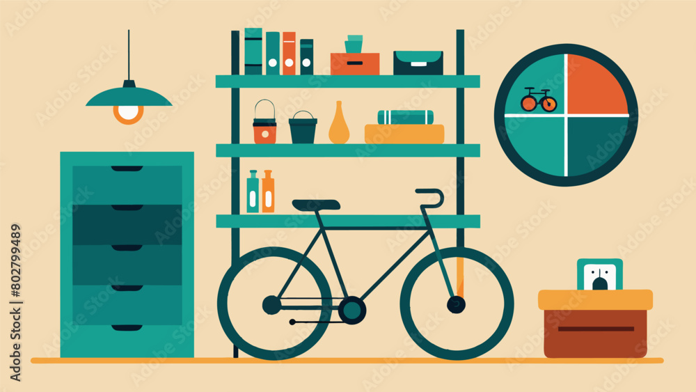 Utilizing vertical storage options like hanging shelves or a ...