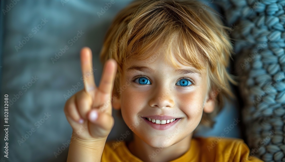 Smiling deaf boy learning sign language Stock Illustration | Adobe Stock Smiling deaf boy learning sign language Stock Illustration | Adobe Stock