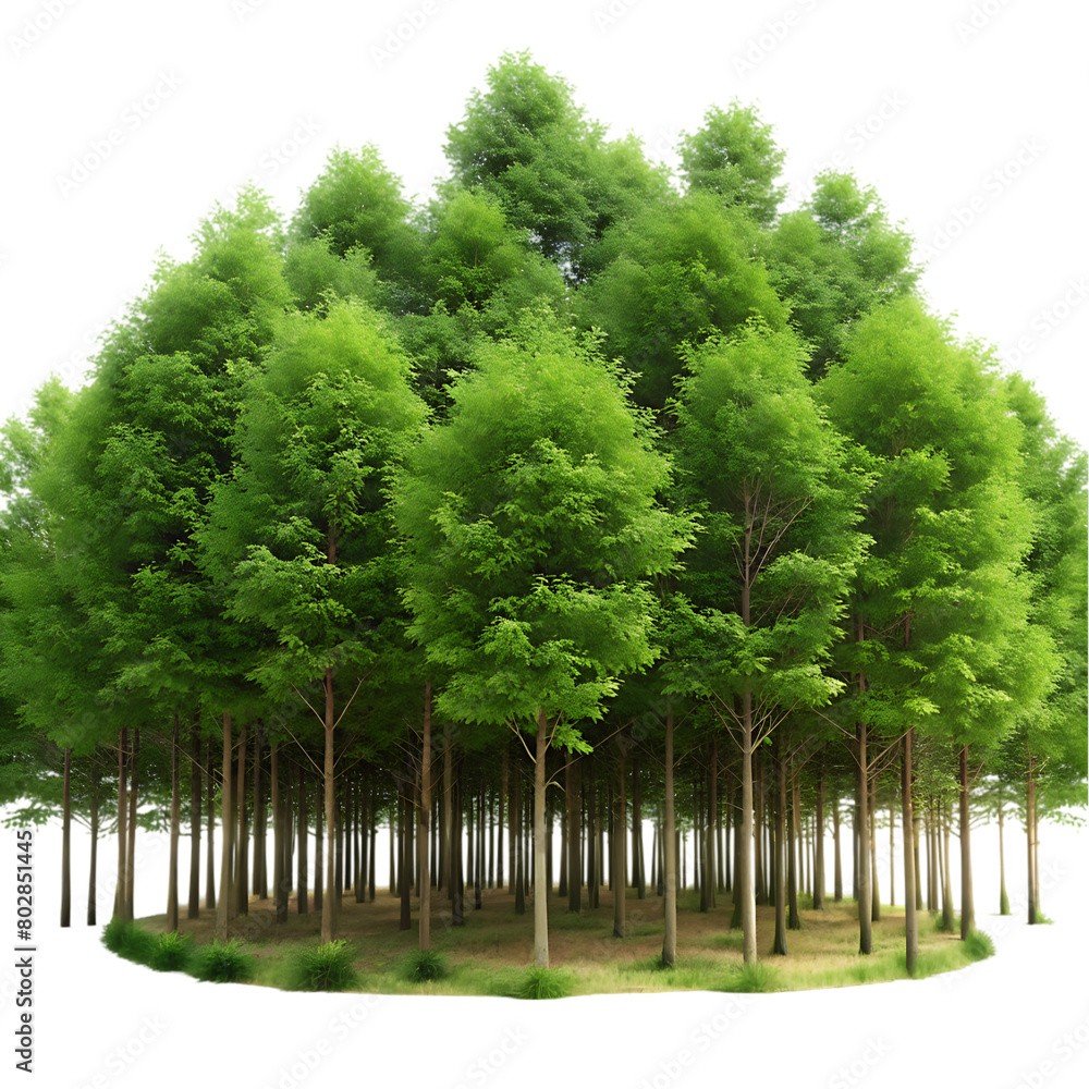 realistic tree transparent set with isolated images of single trees ...