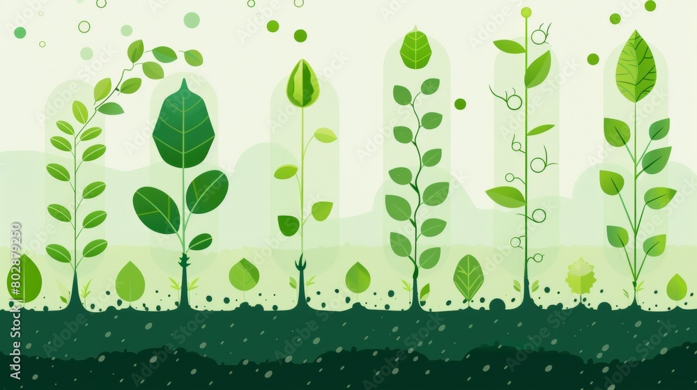 An infographic showing the stages of photosynthesis Stock Illustration ...