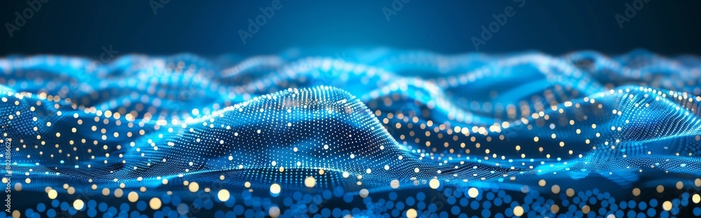 cybersecurity banner for linkedin, nodes, grids Stock Illustration ...