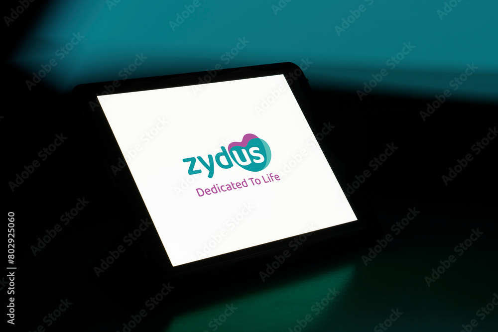 Dhaka, Bangladesh- 02 May 2024: Zydus Life logo is displayed on ipad ... Dhaka, Bangladesh- 02 May 2024: Zydus Life logo is displayed on ipad ...