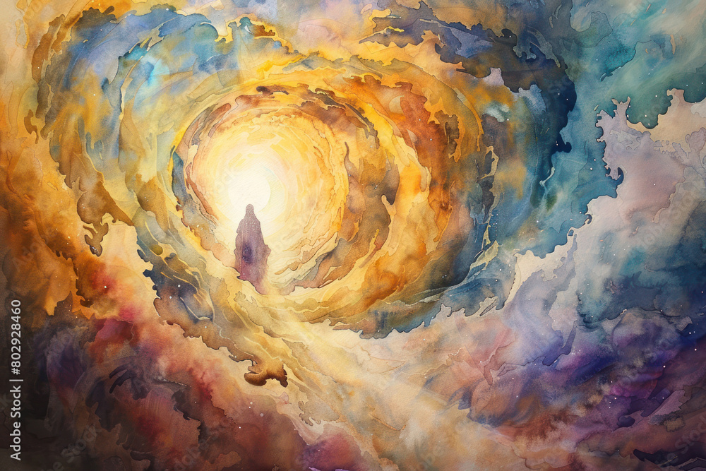 Ascension of Jesus Watercolor Painting, the Ascension of Christ, the ...