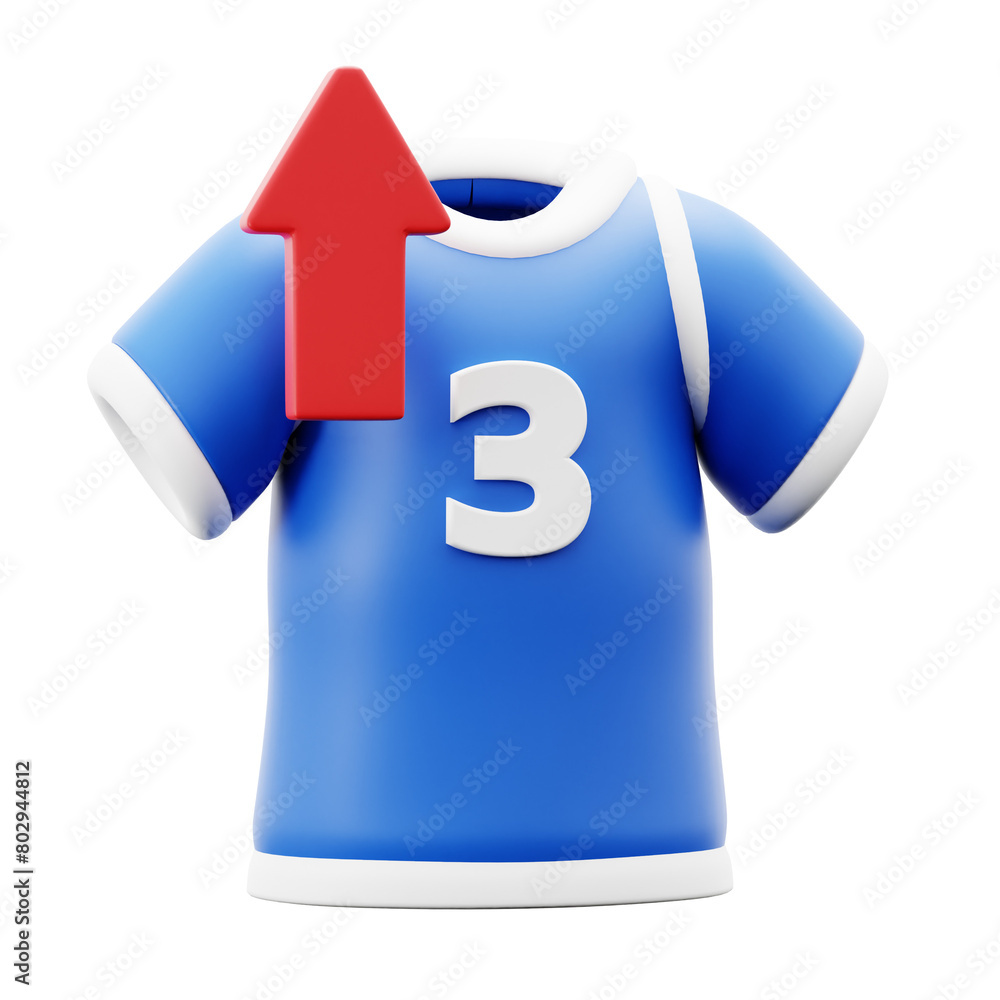 team club uniform with out up red arrow symbol for football player ...