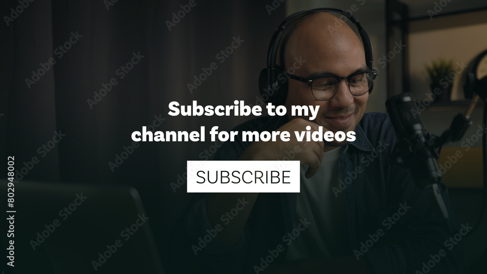 Text Animation for Subscribe Message on Social Media Stock Template ...