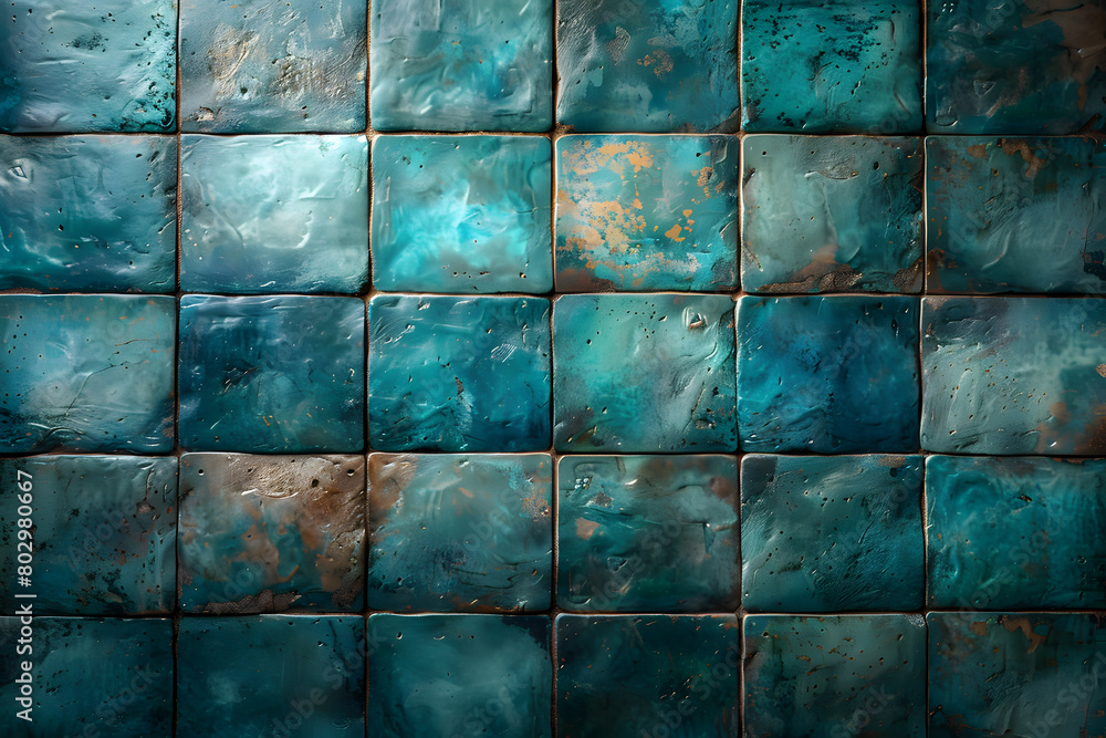 Modern Minimalist Pcv Floor Design with Turquoise Accents - Clean ...
