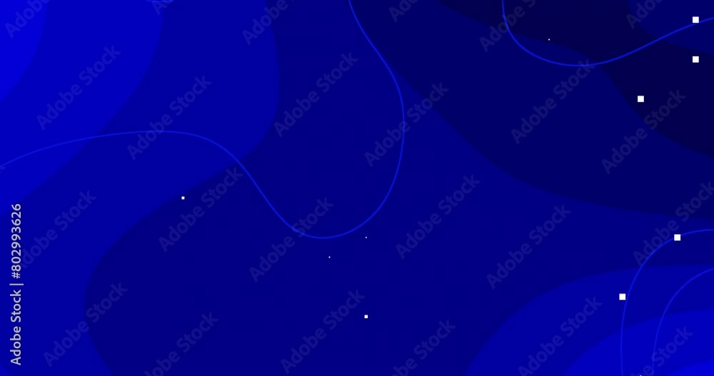 4k bright dark navy blue dynamic animated fluid background. Animation ...