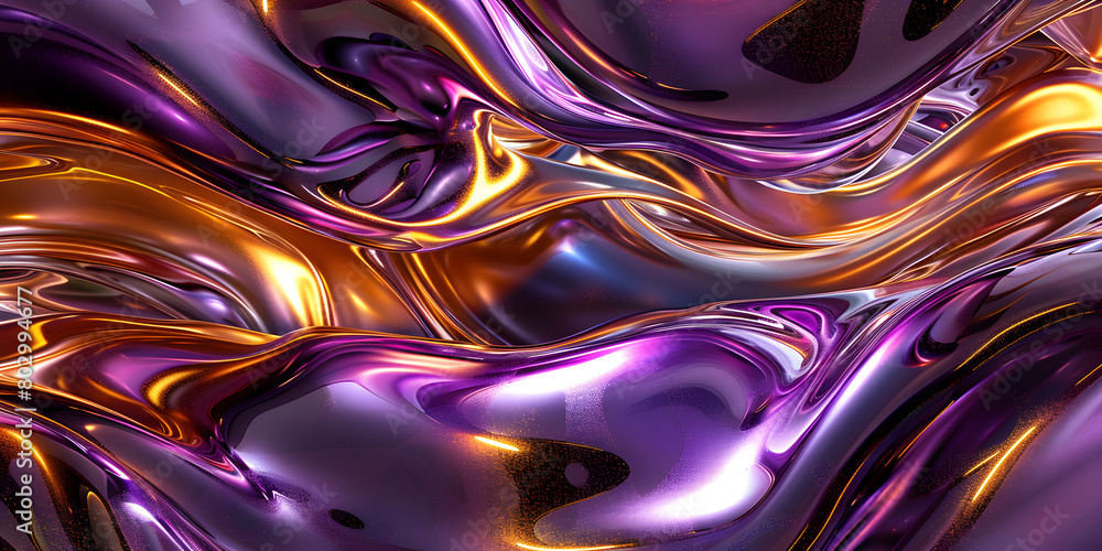 Abstract liquid background with metallic texture wallpaper digital art ...