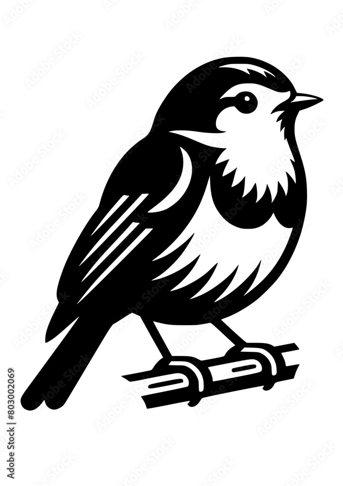 Robin bird SVG, Bird SVG, American bird SVG, Bird PNG, Robin Silhouette ...