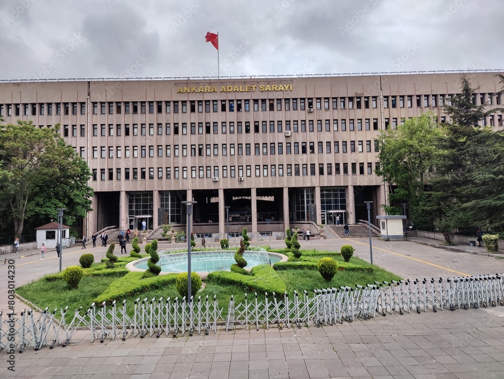Ankara, Turkey, May 02, 2024: The City Courthouse in Ankara (Adalet ...