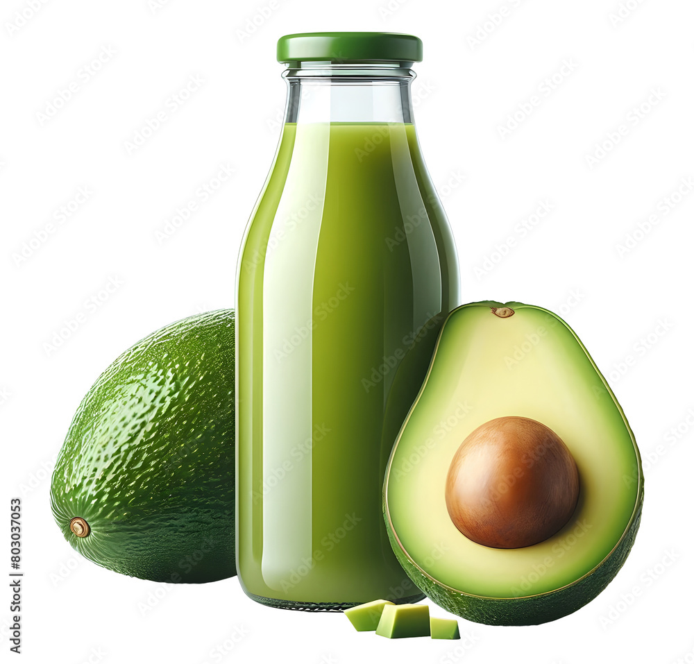 Avocado juice png green avocado juice bottle png a glass bottle of ...