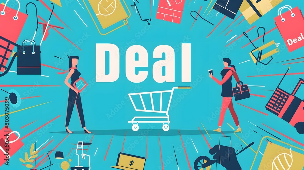 essence of a great bargain with a stylish banner displaying the word ...