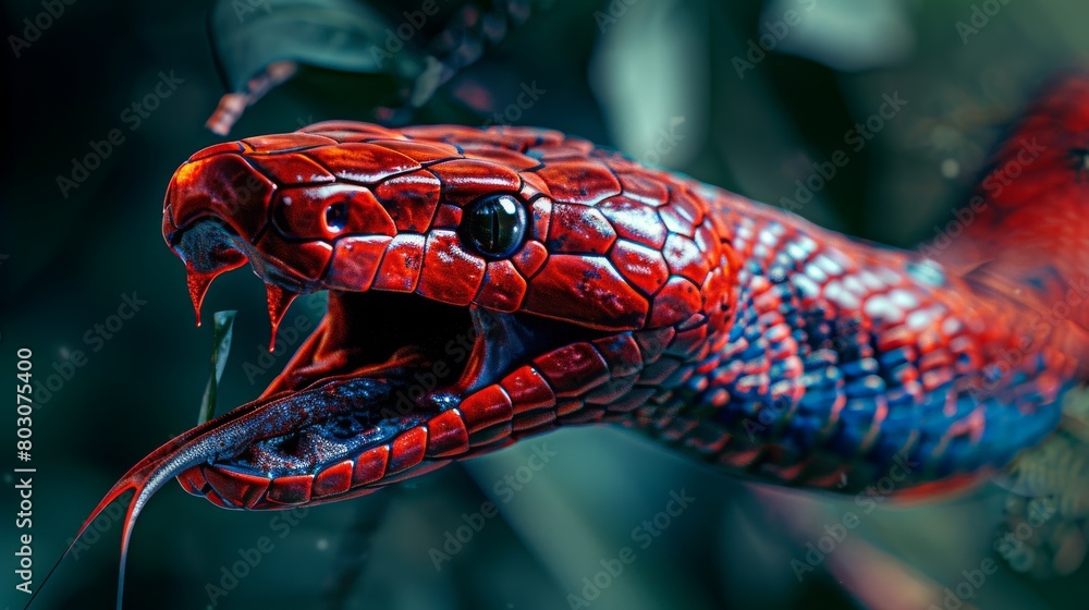 Close up of snake bite person leg need emergency medical help ...