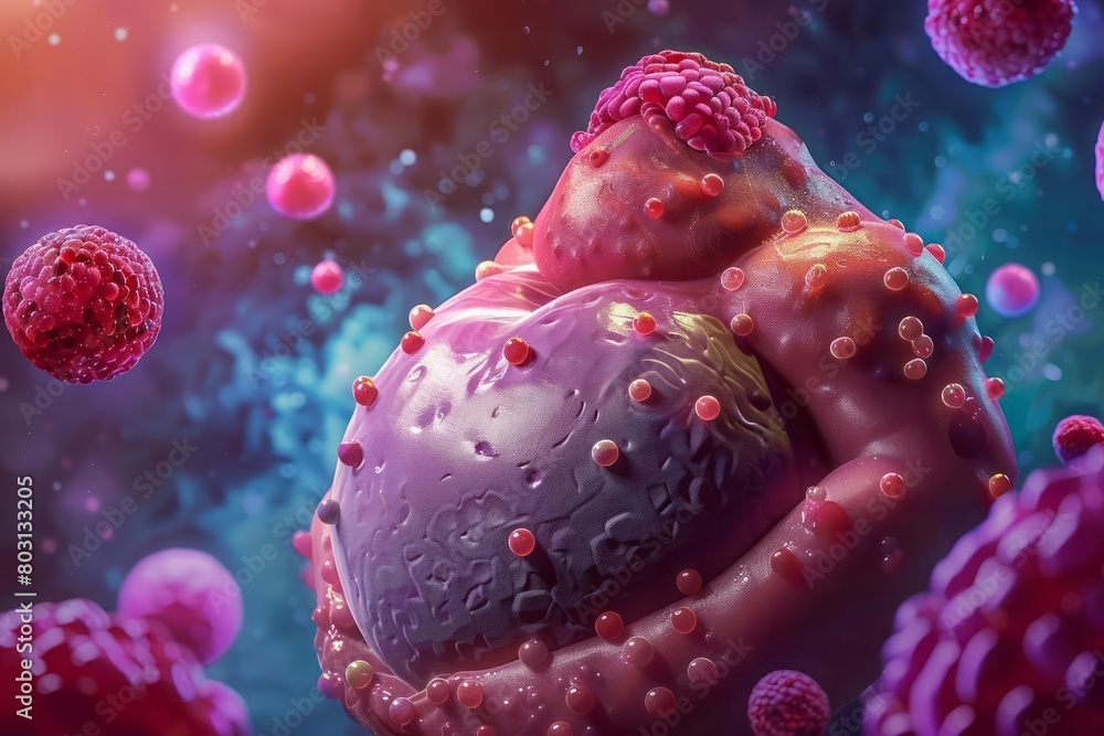 The cellular level of adipose tissue expansion in the body caused by ...