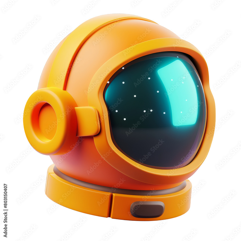 PNG space helmet 3d icons and objects collection, in cartoon style ...