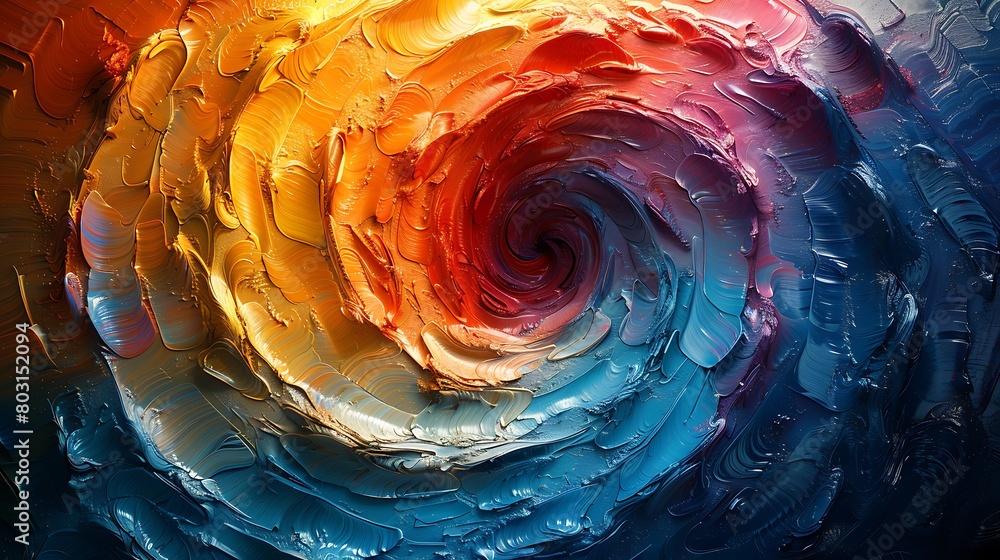 Depict a Time Warp scene where reality bends and curves around a ...