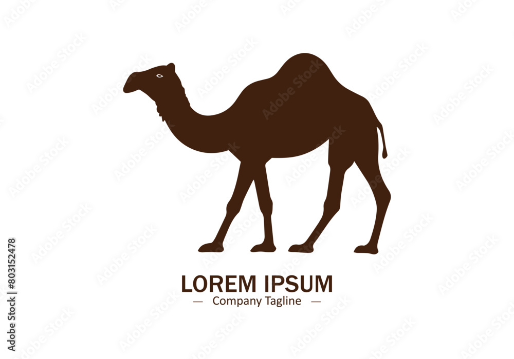 abstract and minimal camel logo arabic camel icon vector silhouette ...
