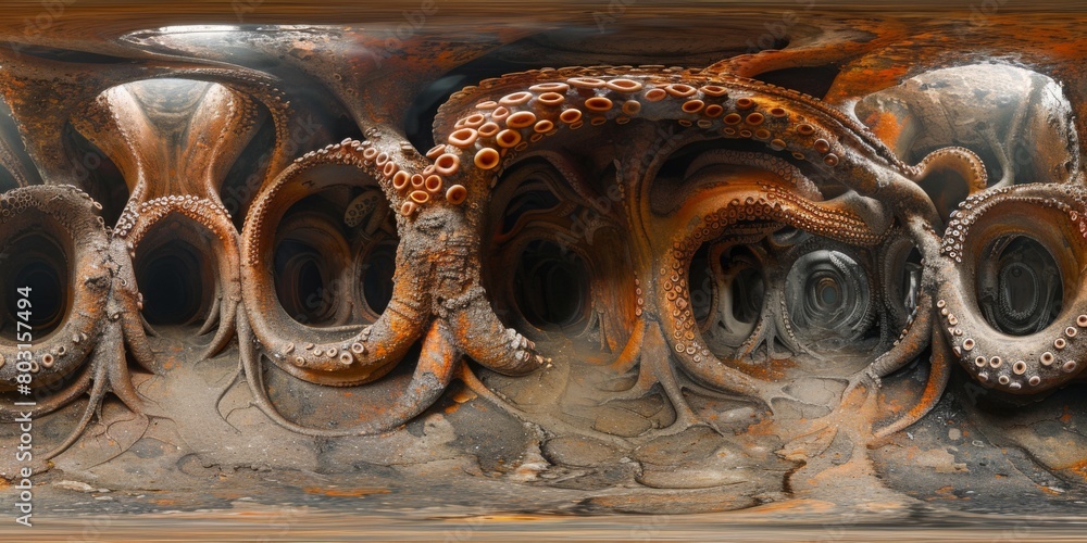 An immersive 360-degree panorama of the digestive system, with the ...