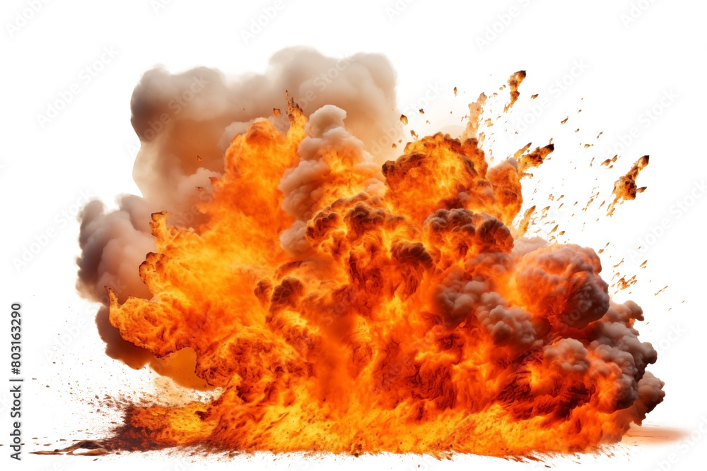 Massive Inferno fire explosion border PNG Intense Combustion Blast ...