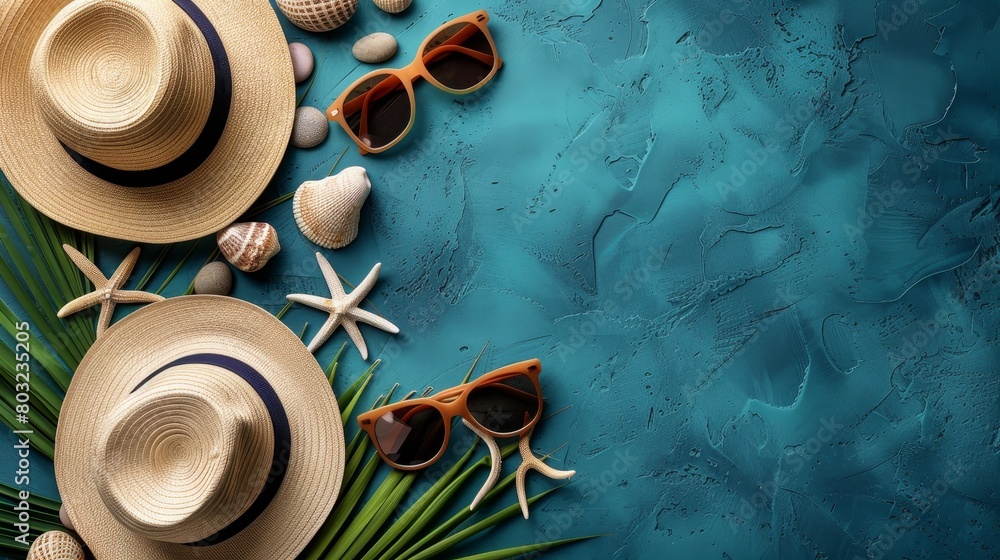 Tropical beach product display background with sand and sea for summer ...