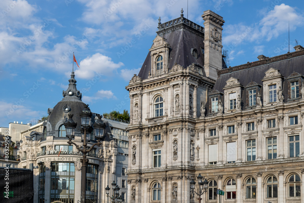Hôtel de Ville (Paris City Hall). Paris 2024 Olympic and Paralympic ...