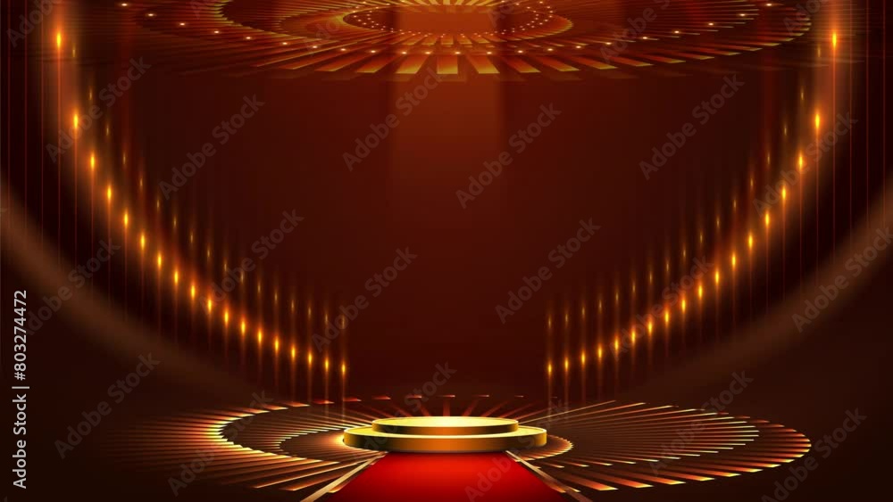 Event Stage Background Video. Loop Video of Show Opening. Award Show ...