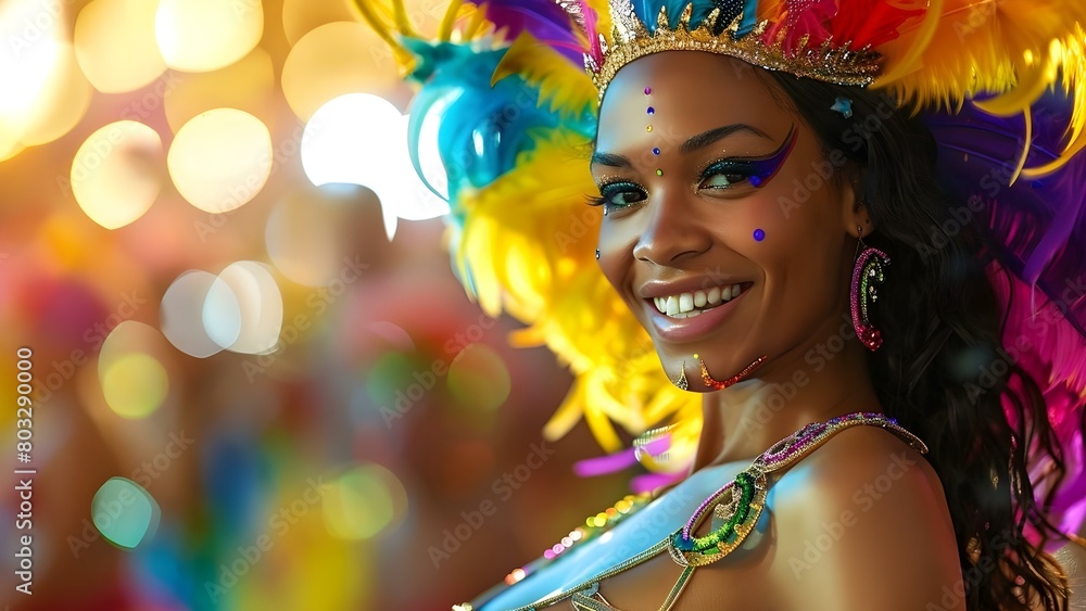 Foto de Beautiful samba dancer at Rio Carnival dancing away troubles in ...