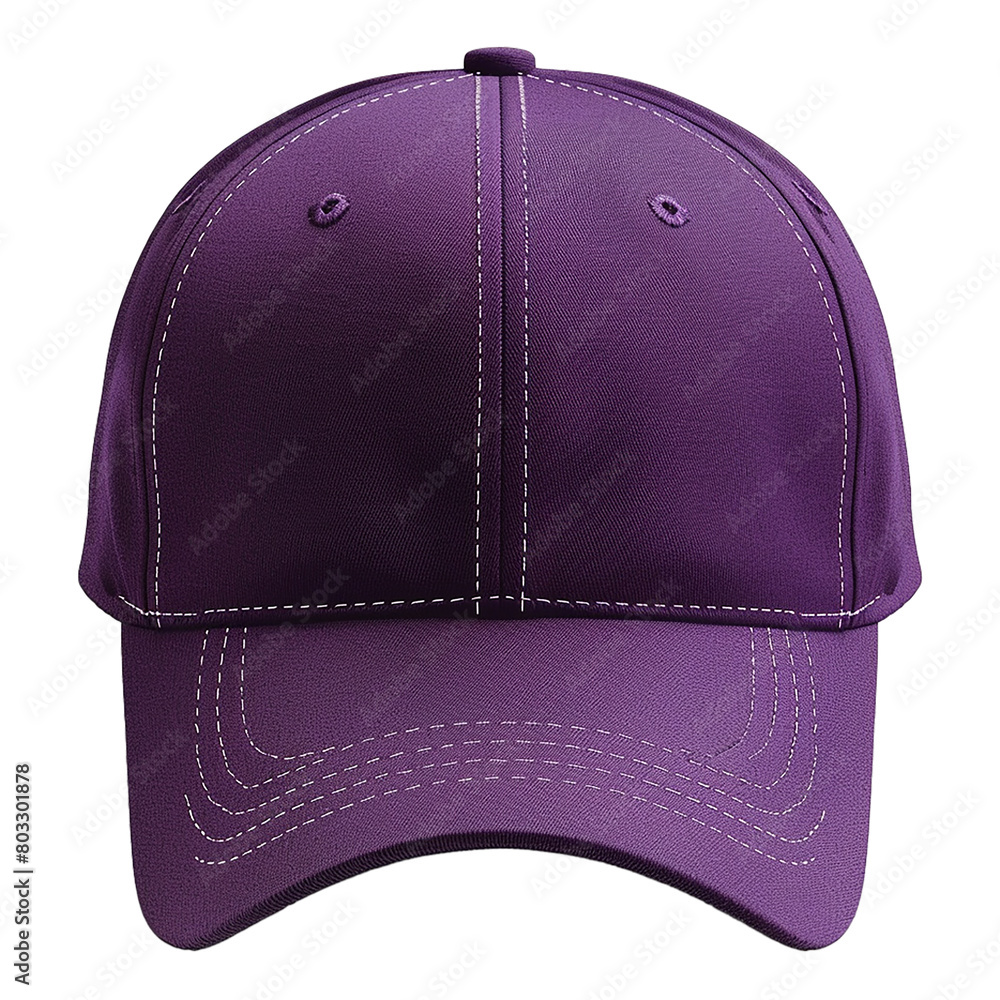 purple cap isolated on transparent background cutout Stock Photo ...
