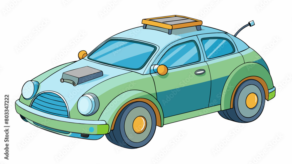 A hybrid car with regenerative braking technology that efficiently ...