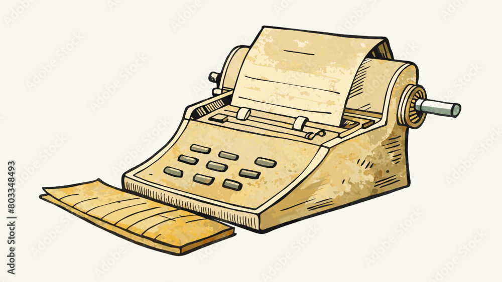 An oldfashioned telegram printed on yellowed paper with a distinctive ...