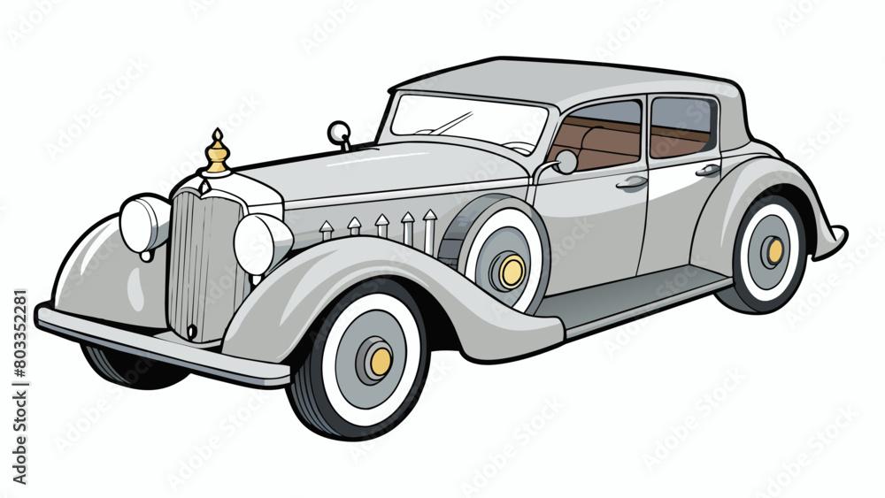 The antique car was owned by a knighted man with its sleek silver body ...